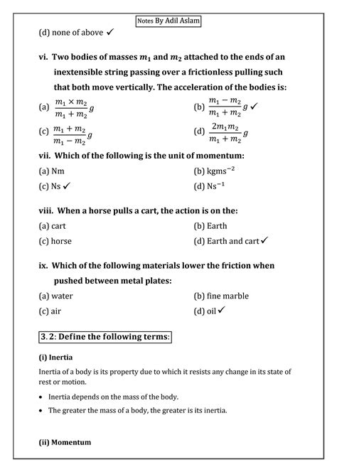 SOLUTION Physics Class Chapter Notes Studypool