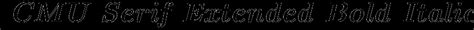 Cmu Serif Extended Bold Italic Free Font Download Maisfontes
