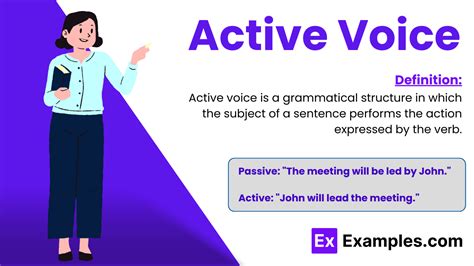 Active Voice Examples How To Write Text PDF