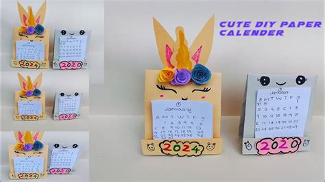 How To Make Mini Desk Calender Diy Mini Paper Calender📅 Diy Cute Desk Calender Diy Calender