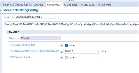 Rtd400 Mcal 3 K312 Mcu Clock System Configuration Nxp Community