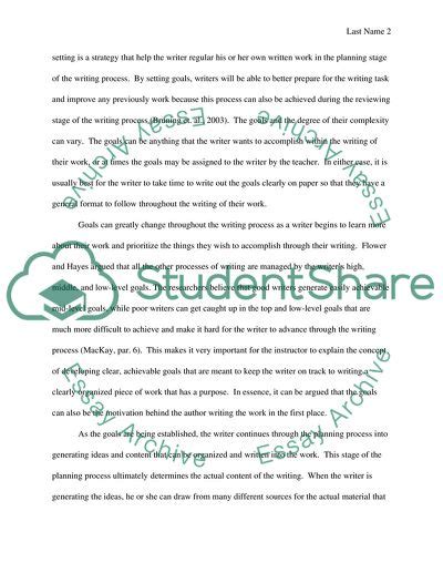 Stages Of Writing Process Essay Example Topics And Well Written