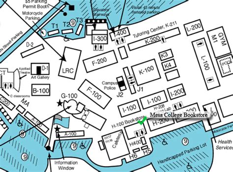 San Diego Mesa College Map Color 2018