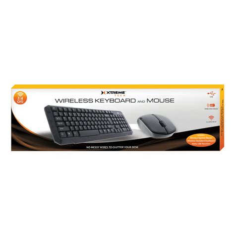 Wireless Keyboard And Mouse Xtreme Cables