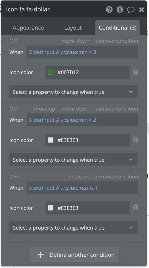 Slider Conditional Not Working Possible Bug Need Help Bubble Forum