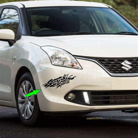Carmetics Suzuki Sports Car Sticker For Swift Baleno Brezza Ertiga