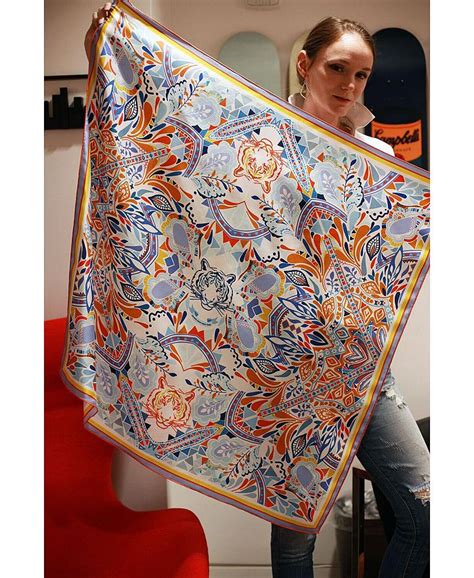 Jessie Zhao New York The Tropical Garden Silk Scarf Macys