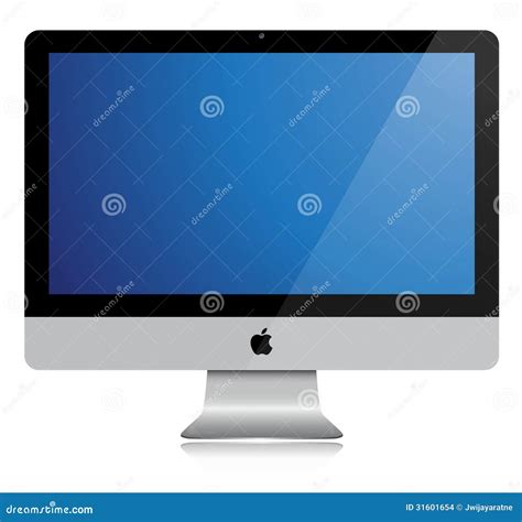 New Apple Imac Blue Screen Editorial Stock Image Illustration Of