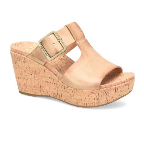 Kork Ease Andi Wedge Sandal Women Natural Barley The Heel Shoe