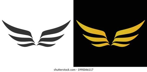 Wing Icon Wings Badge Collection Wing Stock Vector Royalty Free