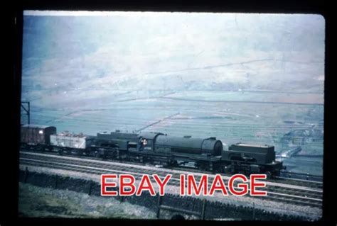 Original 35mm Slide Lner Class W1 Garratt No 69999 Loco At Dunford