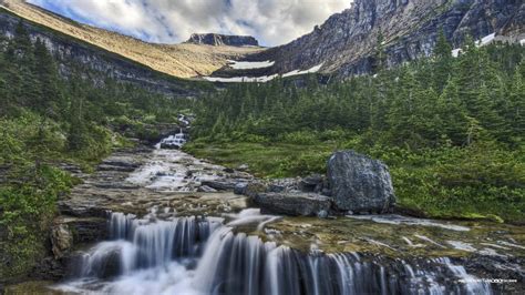 1920x1080 Nature Landscape Waterfall River Forest Wallpaper  624 Kb
