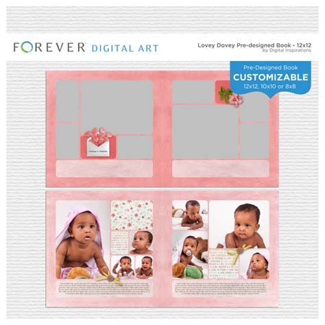 Lovey Dovey Pre Designed Book 12x12 Digital Art