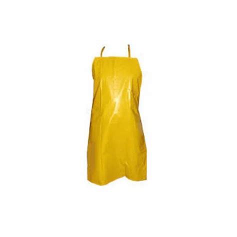 Plain Yellow Pvc Aprons For Laboratory Agriculture Size Free Size