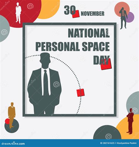 Personal Space Concept Characters Setting Protecting And Violating Cartoon Vector