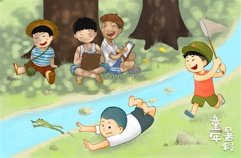 Lovepik صورة Psd 400276009 Id توضيح بحث صور العطلة الصيفية في الطفولة