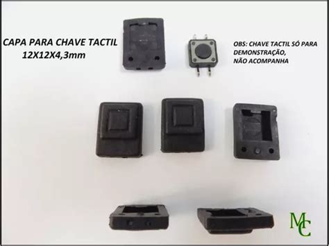 Capa Para Botão Chave Tactil 50 Pçs