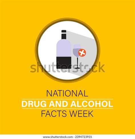 National Drug Alcohol Facts Week Vector Stock Vector Royalty Free