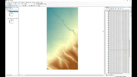 Arcgis Visualising And Merging Multiple Dems Youtube