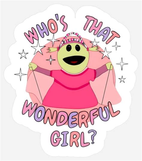 Nanalan Whos That Wonderful Girl Stickers Nanalan Meme Stickers Nanalan Peepo Stickers