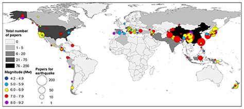 Nhess A Web Based Gis Web Gis Database Of The Scientific Articles On Earthquake Triggered