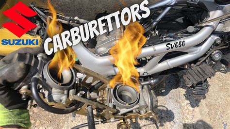 Suzuki SV650 Removed carburetors , Vergaser entfernt , Carburatori ...