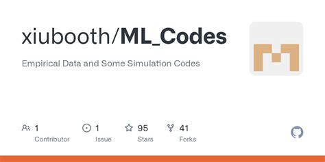 Github Xiubooth Ml Codes Empirical Data And Some Simulation Codes