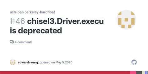 Chisel3 Driver Execute Is Deprecated Issue 46 Ucb Bar Berkeley