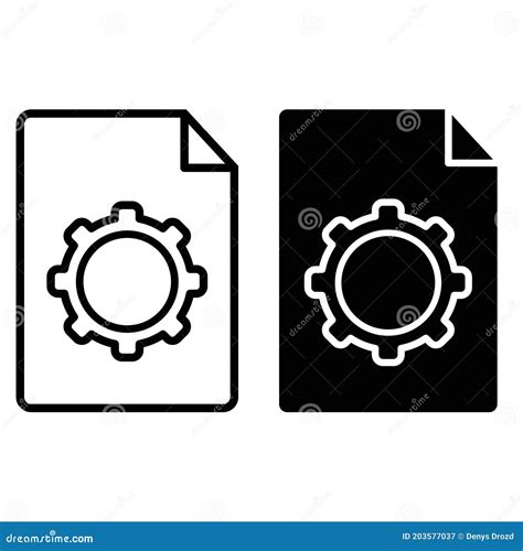 Setup Icon Vector Set Settings Illustration Sign Collection