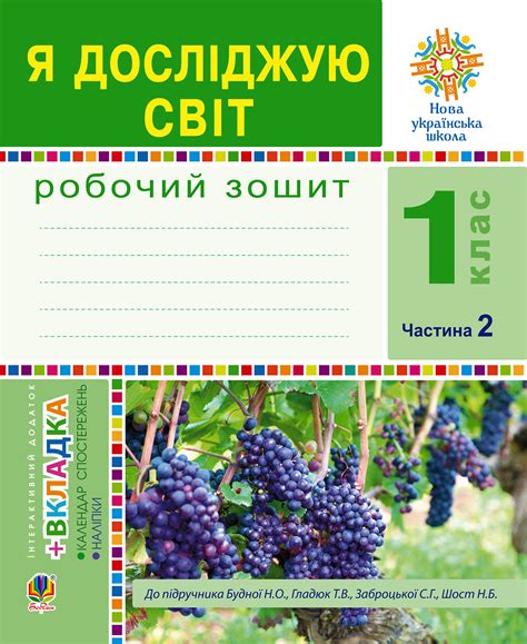 Я досліджую світ 1 клас Зошит Ч 2 До підручника Будної Н О Гладюк Т В НУШ Наталія