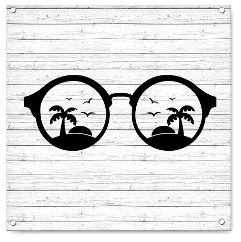 Sunglasses Palm Trees Silhouette Svg Png Eps Dxf Cut Files Etsy