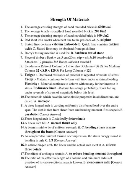 Material Pdf Bending Beam Structure