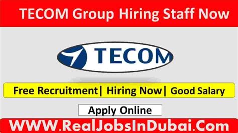 Tecom Group Careers Dubai Jobs Opportunities 2025 Realjobs