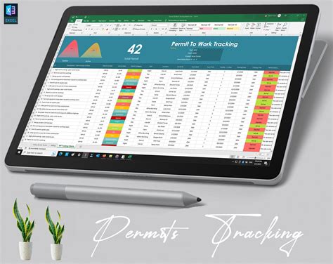 Permit To Work Tracking Matrix Template Health And Safety Template