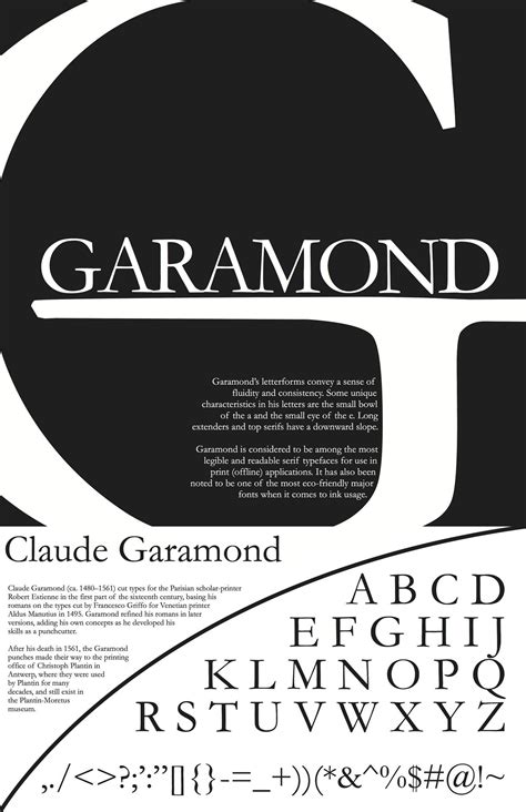History Of Garamond Typeface Rillyretail