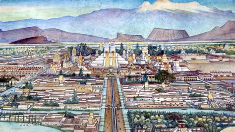 Azteekse Tempels In Tenochtitlan