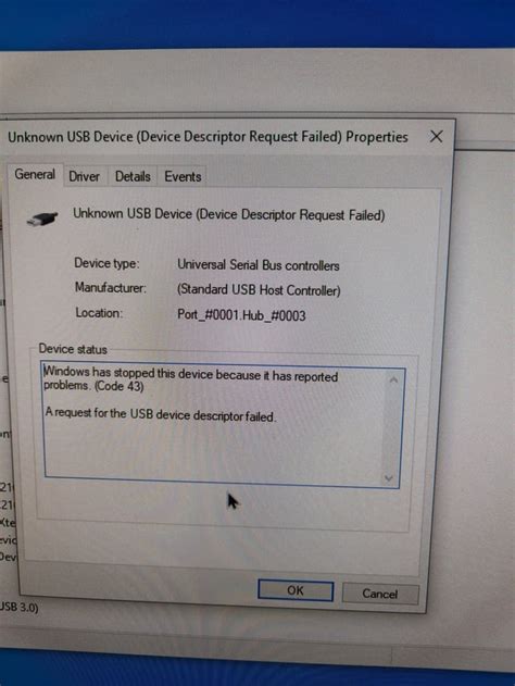 Usb Error 43 I Have Tried Restarting Updating Drivers And More Im
