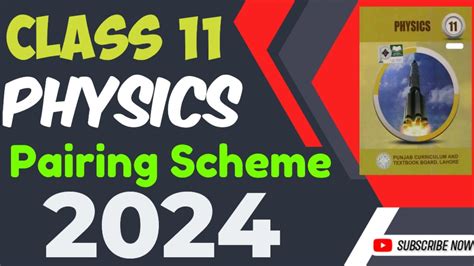 Pairing Scheme Physics First Year 2024 Youtube