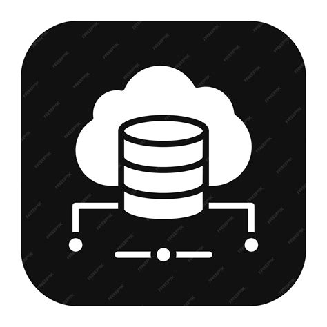 Premium Vector Cloud Database Vector Illustration