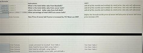 solved data table 1