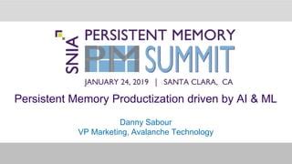 Persistent Memory Productization Driven By Ai Ml Ppt