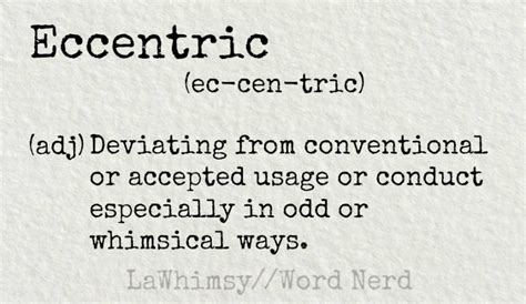 Word Nerd Eccentric Words Word Nerd Rare Words
