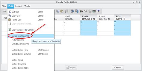 Creo Family Tables PTC Community