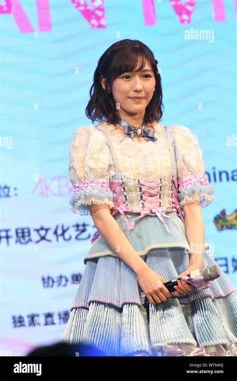 Mayu Watanabe Of Japanese Idol Girl Group Akb48 Attends A Fan Meeting In Shanghai China 20