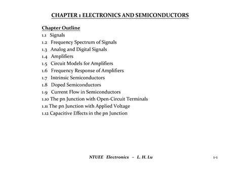 Electronics And Semi Conductors Lecture Notes Physics Of