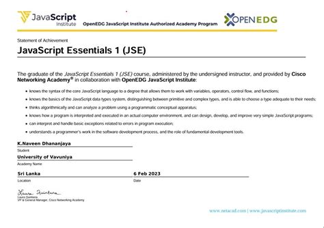 Javascript Learning Professionaldevelopment Naveen Dhananjaya