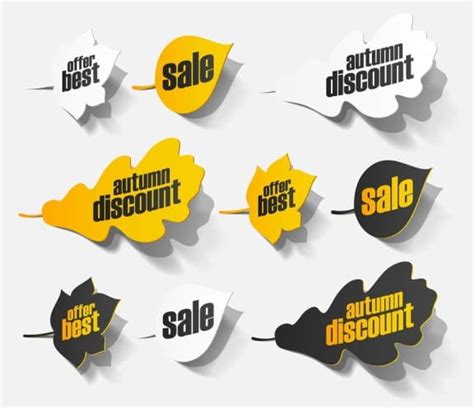 잎 라벨 벡터 Eps Uidownload