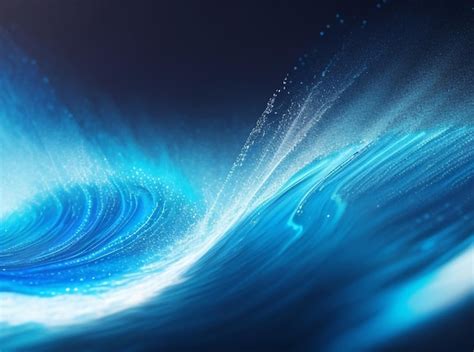 Premium Photo Evolving Dimensions Abstract Waving Particle Technology