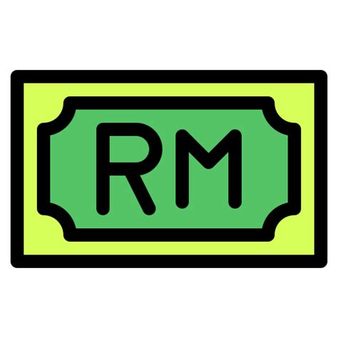 Malaysian Ringgit Generic Outline Color Icon
