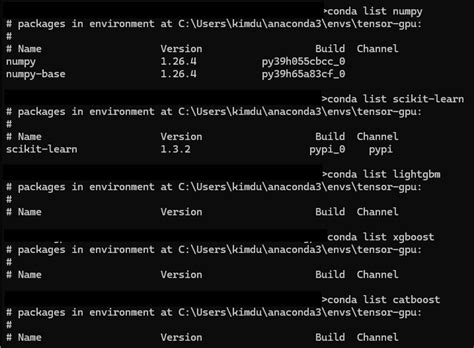 Conda List Xxx